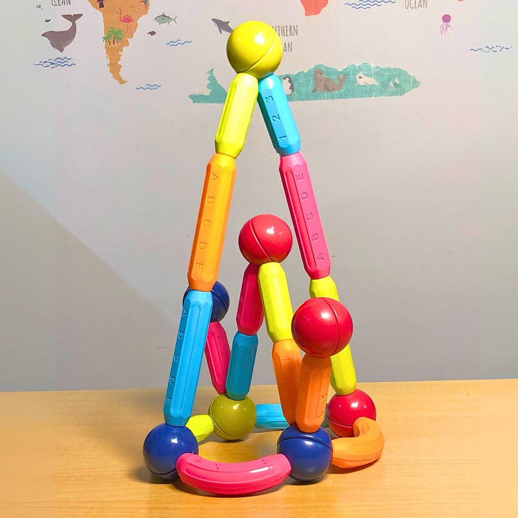 Premium Magnetic Building Sticks 23 Pieces Toy for Kids – Cretto