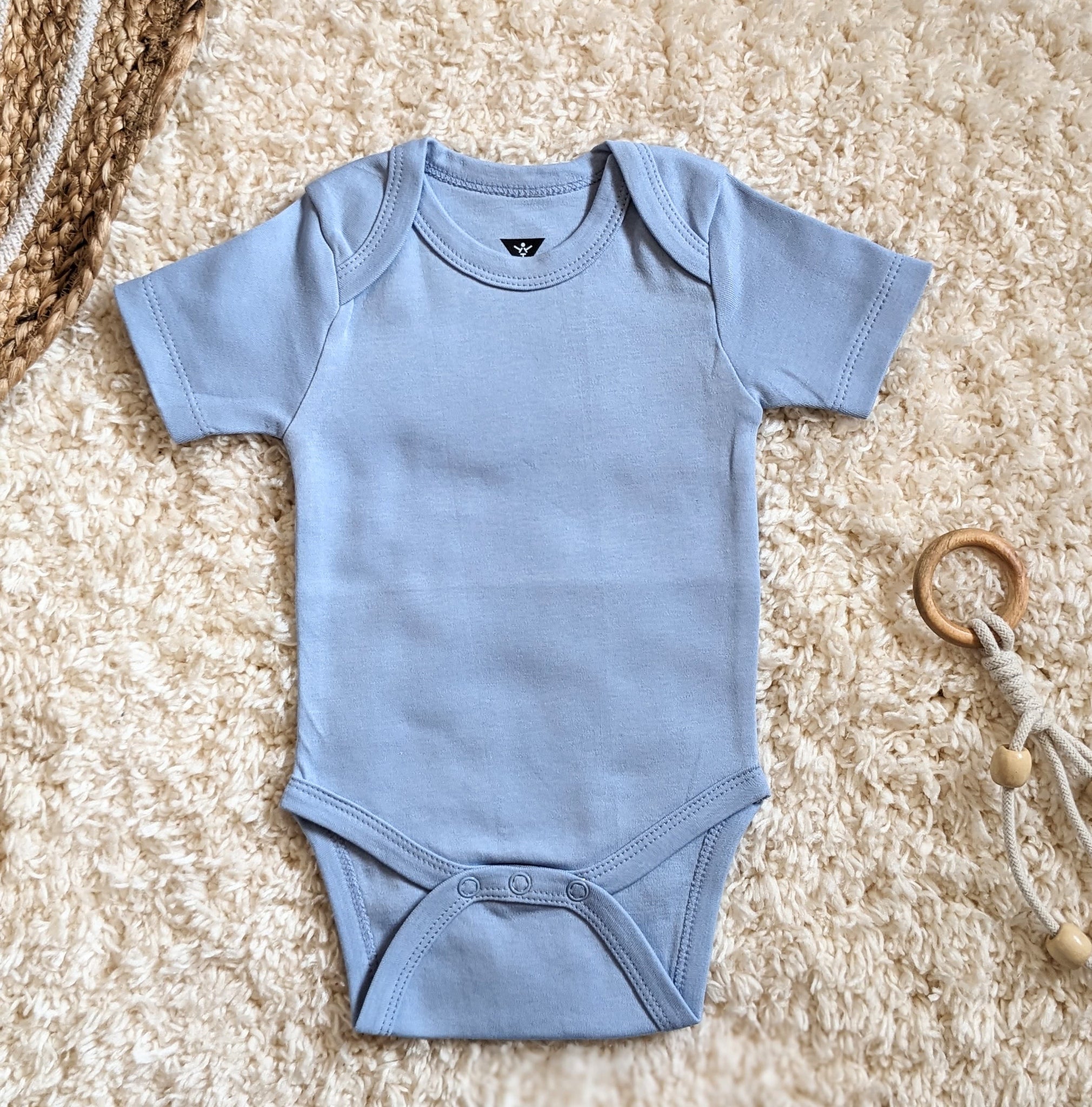 Organic Cotton Onesie - Blue - Premium Quality, GOTS certified – Cretto
