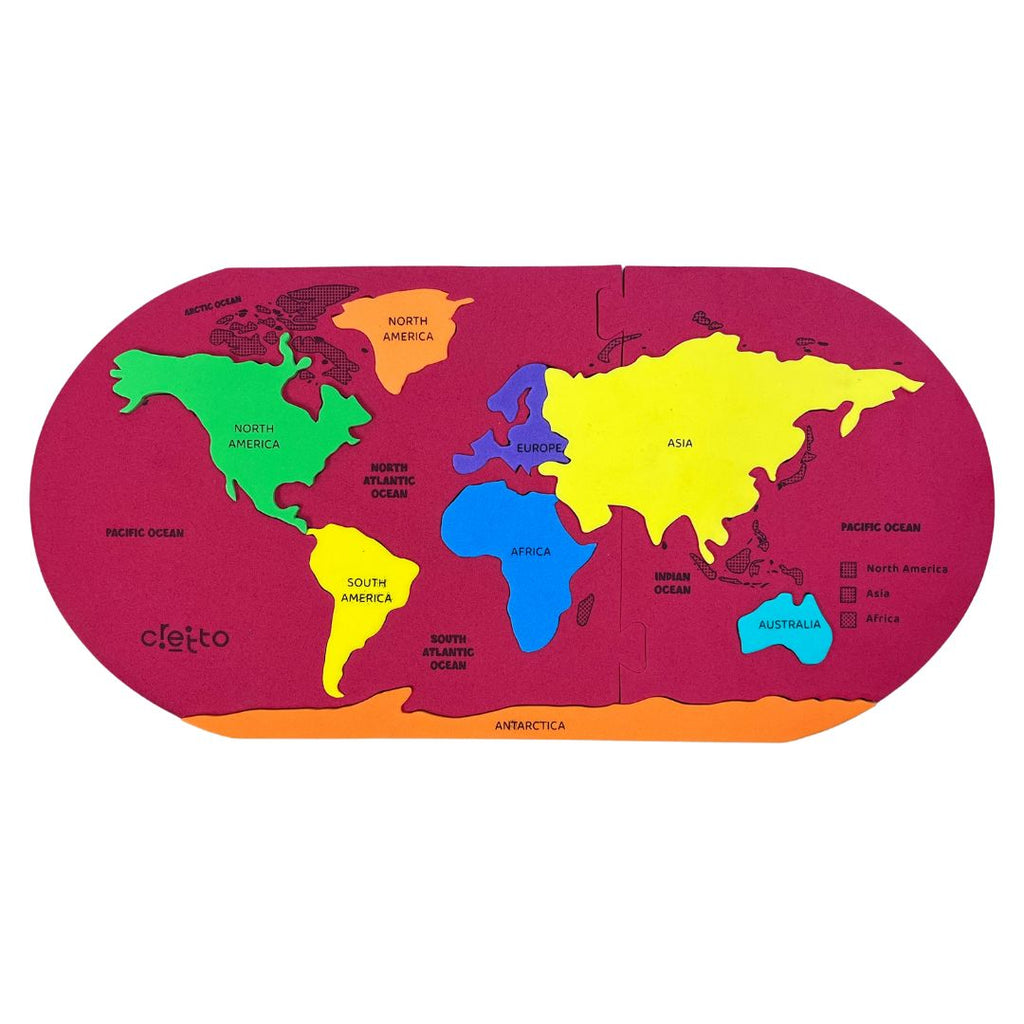 Continents Map Puzzle – Cretto