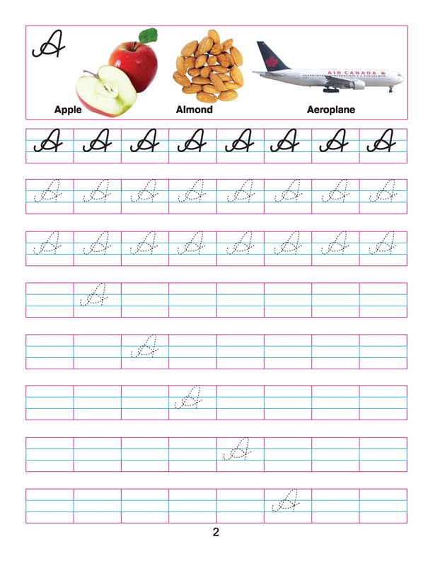 Capital Letters – Cursive Writing – Cretto