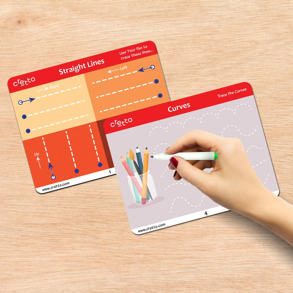 Re-usable Pen Control & Pre-writing Activity Sheets – Cretto