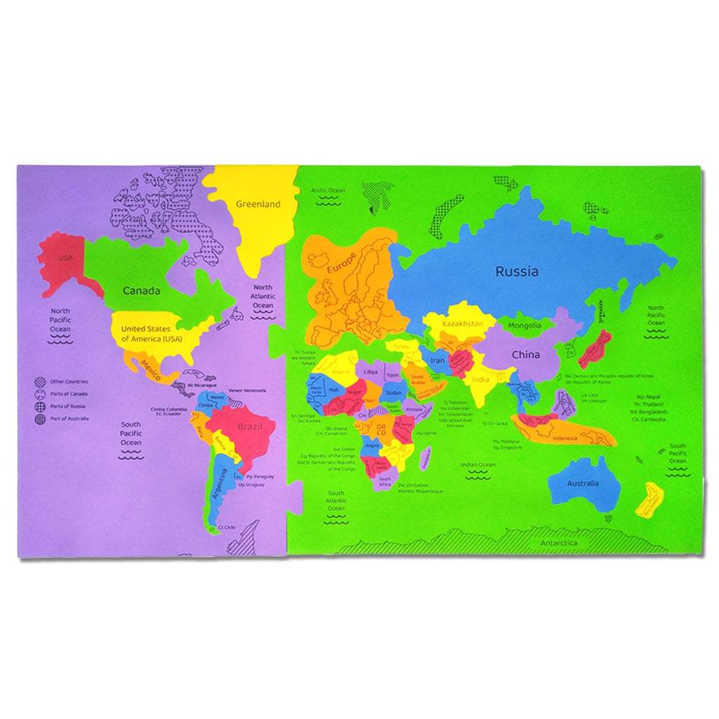 World Map, Europe Map, Asia Map & India Map Puzzle with reusable Quiz ...